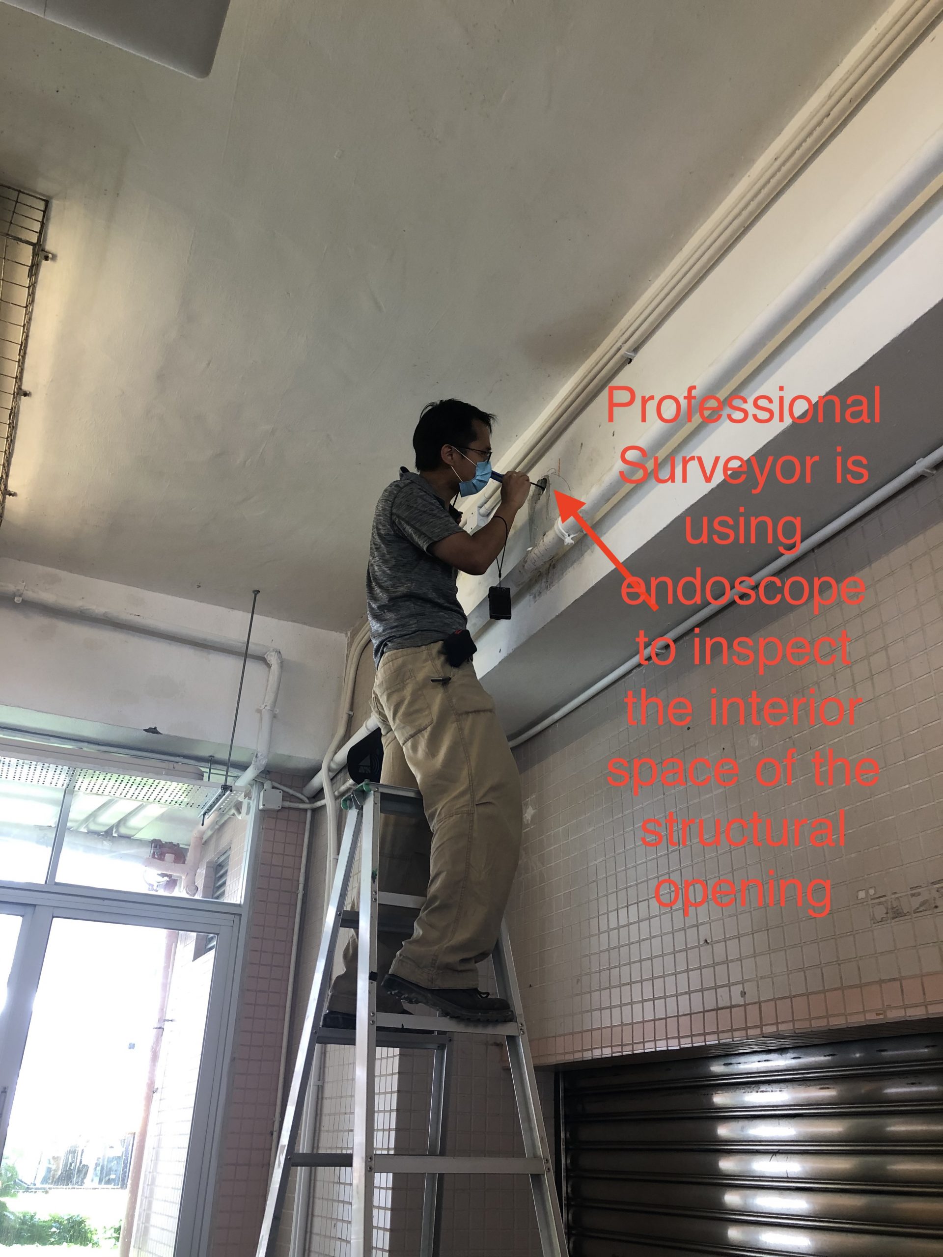 Surveying technique to the structural opening found in the RC beam ...